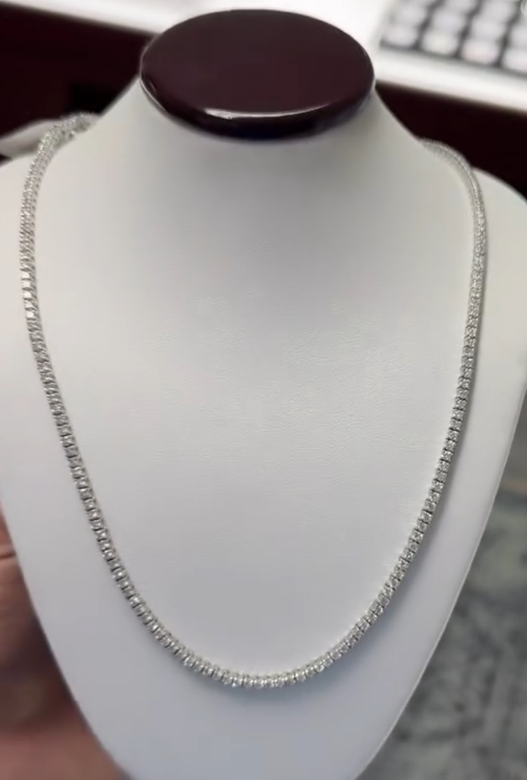 Jessica’s Tennis Bracelet & Necklace - Gabriel Edward Jewelers